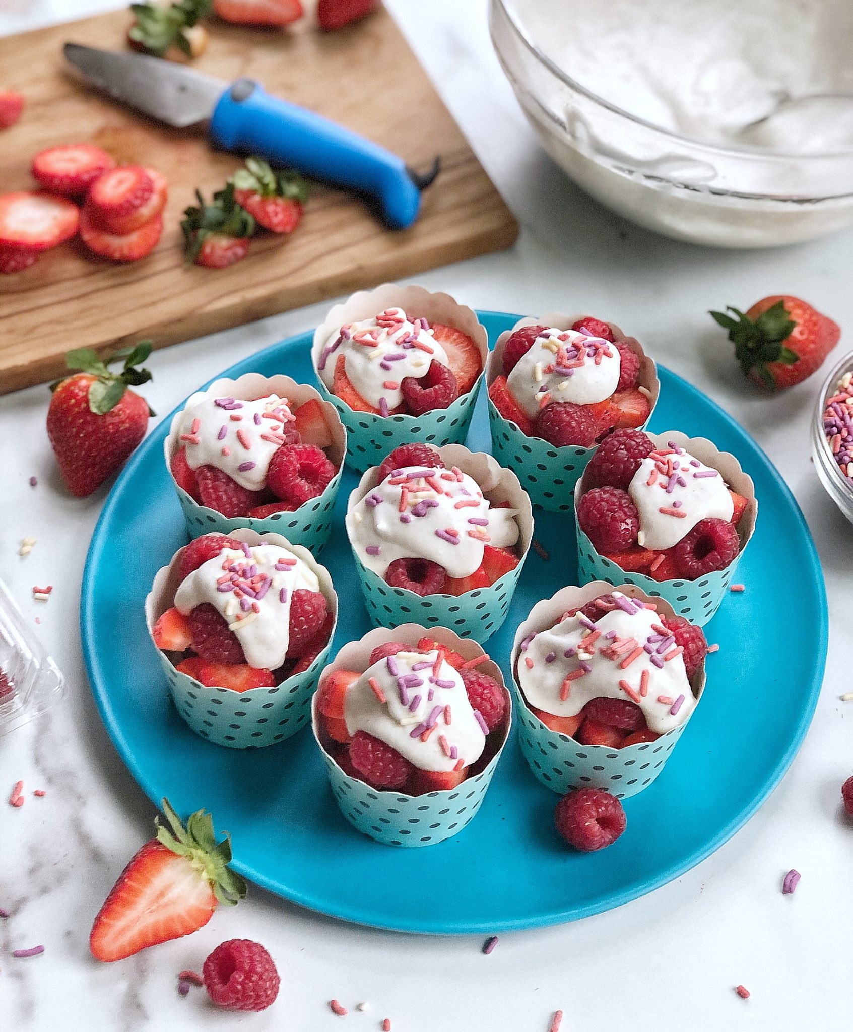 Healthy Berries n' Cream Cups - Happy Kids Kitchen by Heather Wish Staller