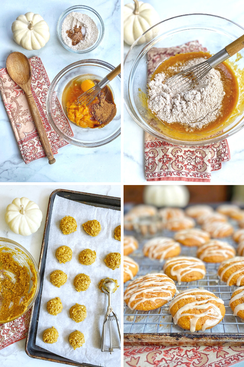 Soft Pumpkin Cookies with Maple Glaze - Happy Kids Kitchen by Heather ...