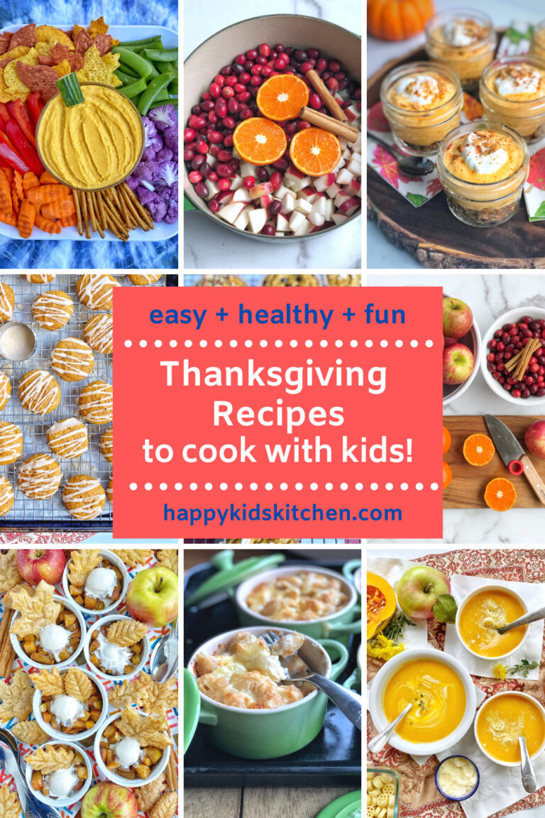 Thanksgiving Recipes to Cook with Kids - Happy Kids Kitchen by Heather ...
