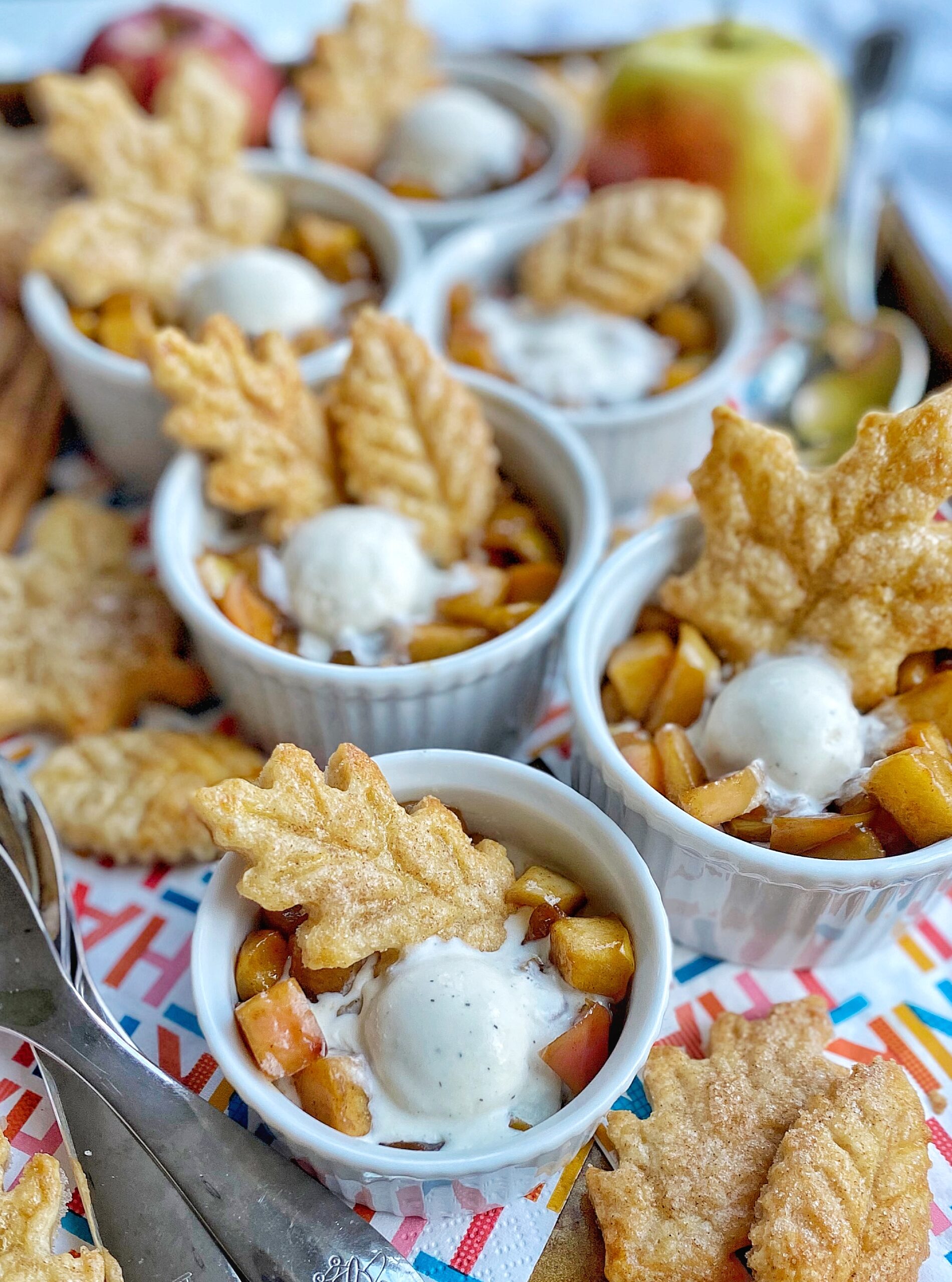 Healthy Baked Cinnamon Apples with Pie Crust Cookies - Happy Kids ...