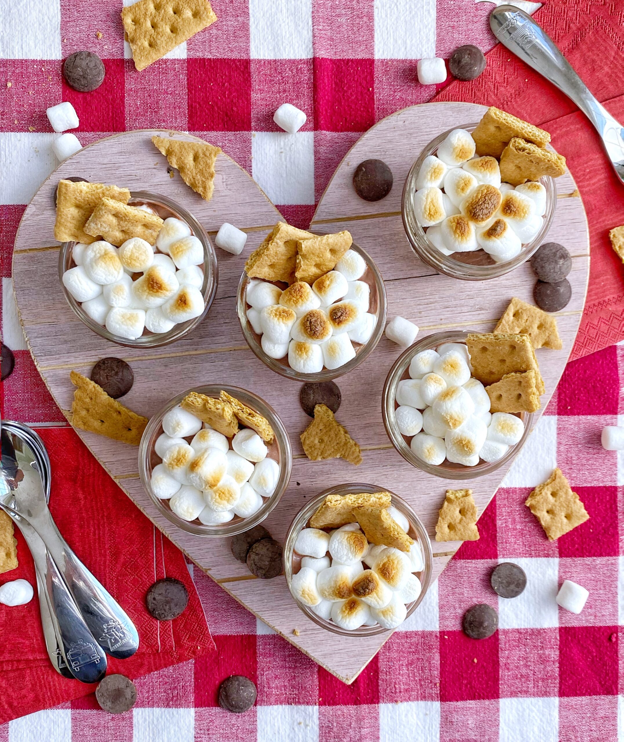 S'mores Pudding Cups (Vegan Chocolate Protein Pudding) - Happy Kids ...