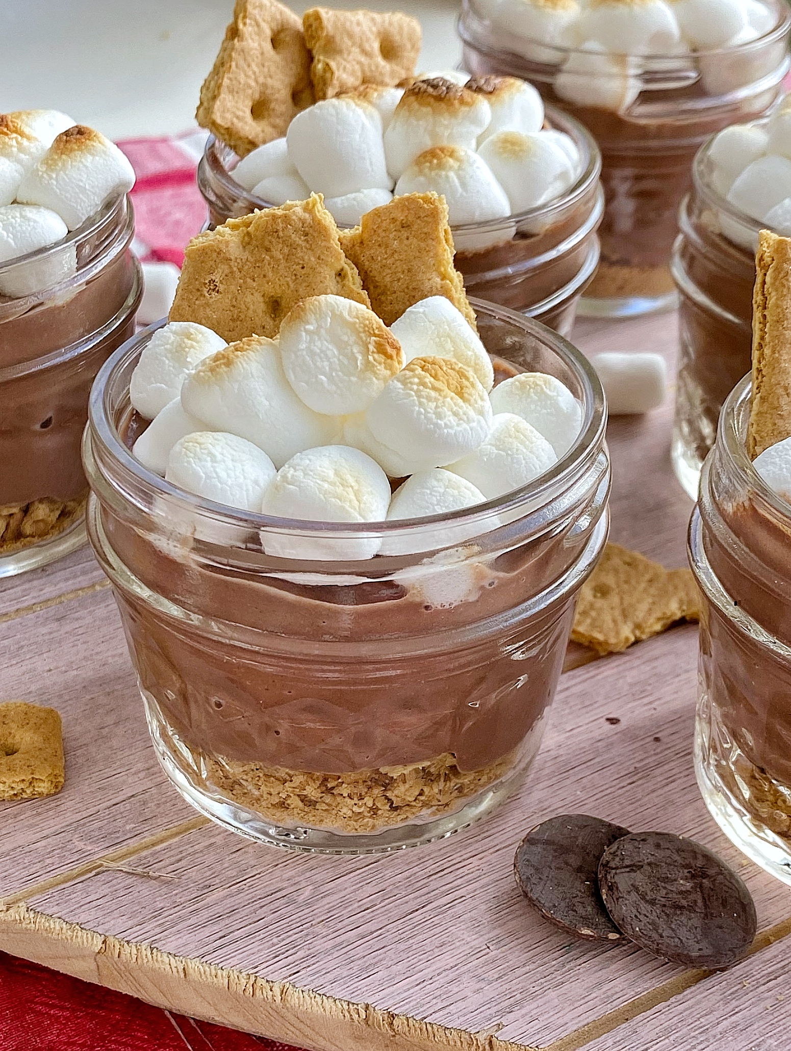 S'mores Pudding Cups (Vegan Chocolate Protein Pudding) - Happy Kids ...