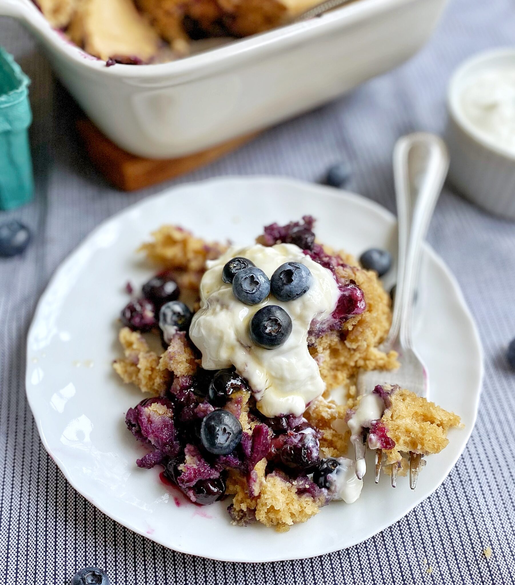 Blueberry Pancake Breakfast Cobbler - Happy Kids Kitchen by Heather ...
