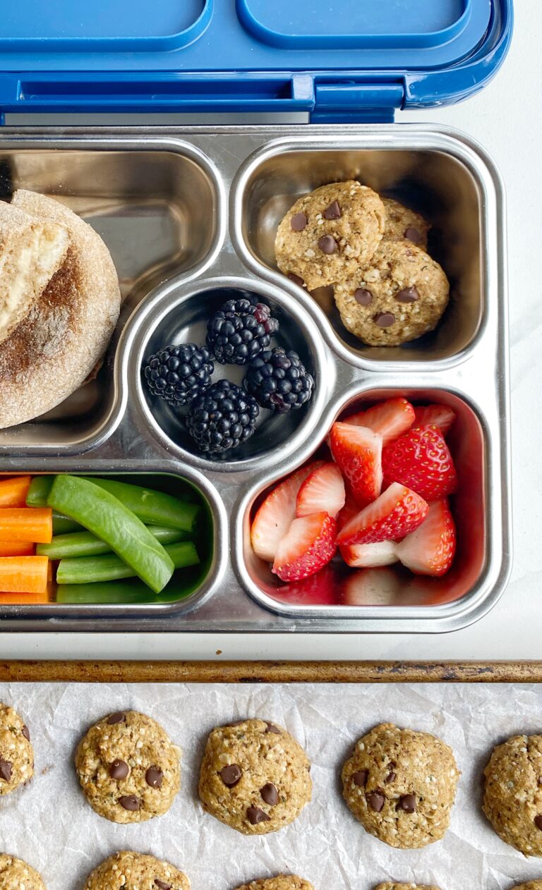 Mini Chocolate Chip Snack Cookies (Vegan and High Fiber) - Happy Kids ...