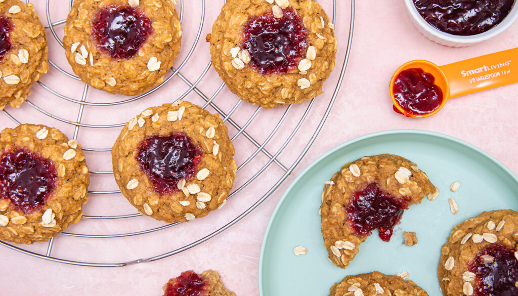 PB&J Breakfast Cookies - Happy Kids Kitchen by Heather Wish Staller