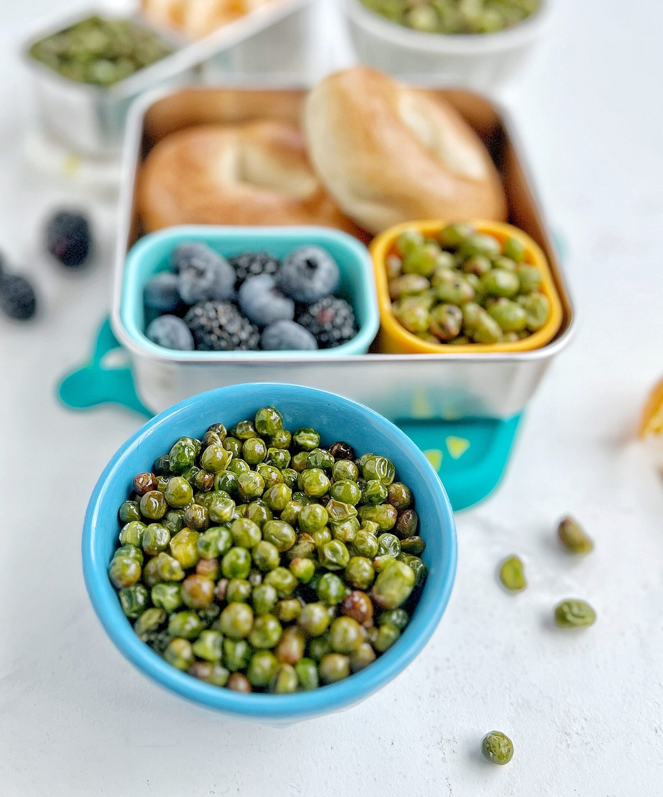 Crunchy Roasted Peas or Edamame (Air Fryer or Oven) - Happy Kids ...