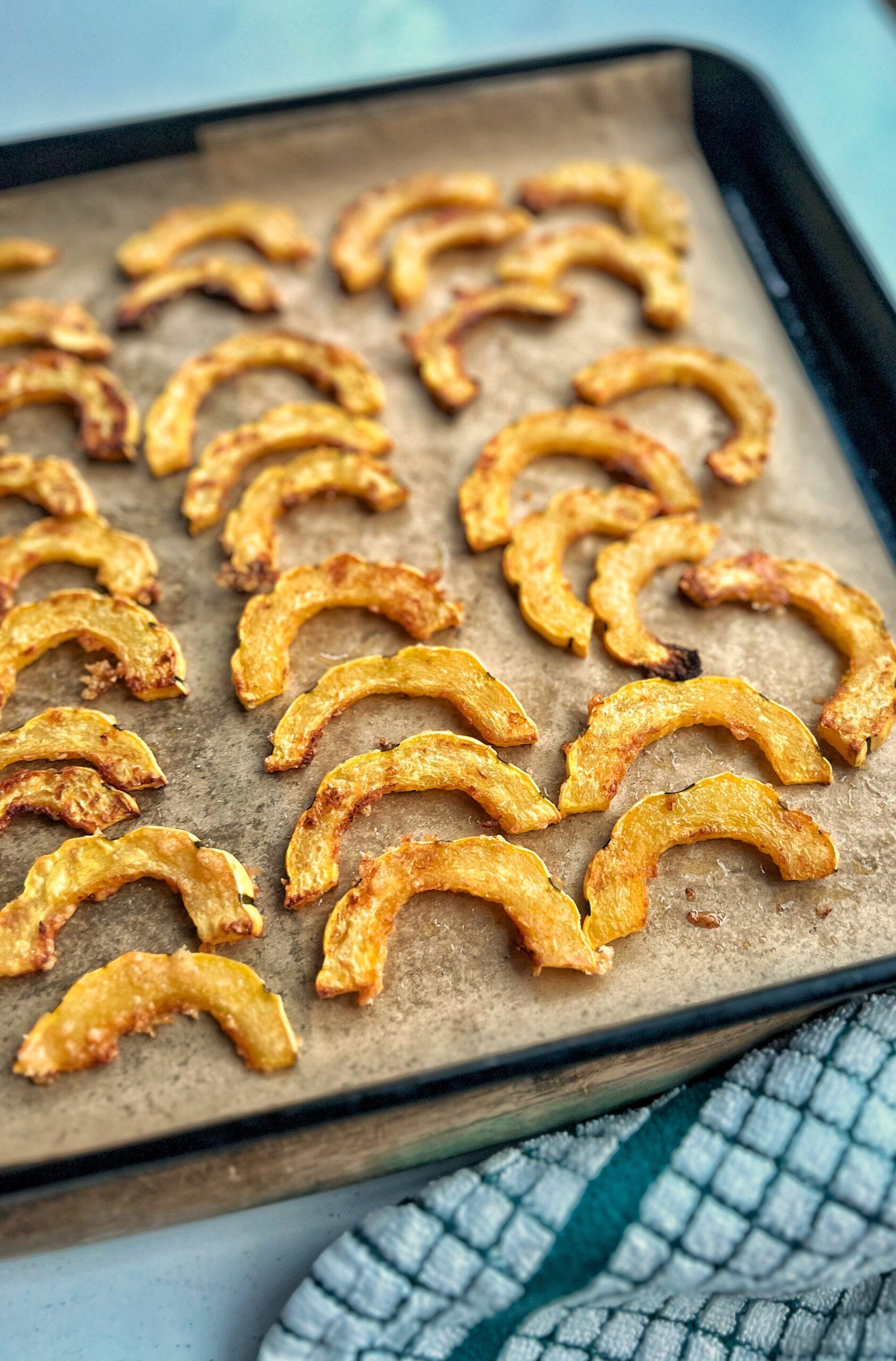 Parmesan Roasted Delicata (aka Squash "Smiles") - Happy Kids Kitchen by ...
