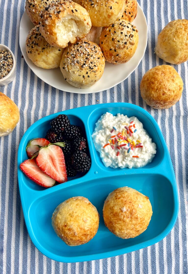 Cottage Cheese Bagel Bites - Happy Kids Kitchen by Heather Wish Staller