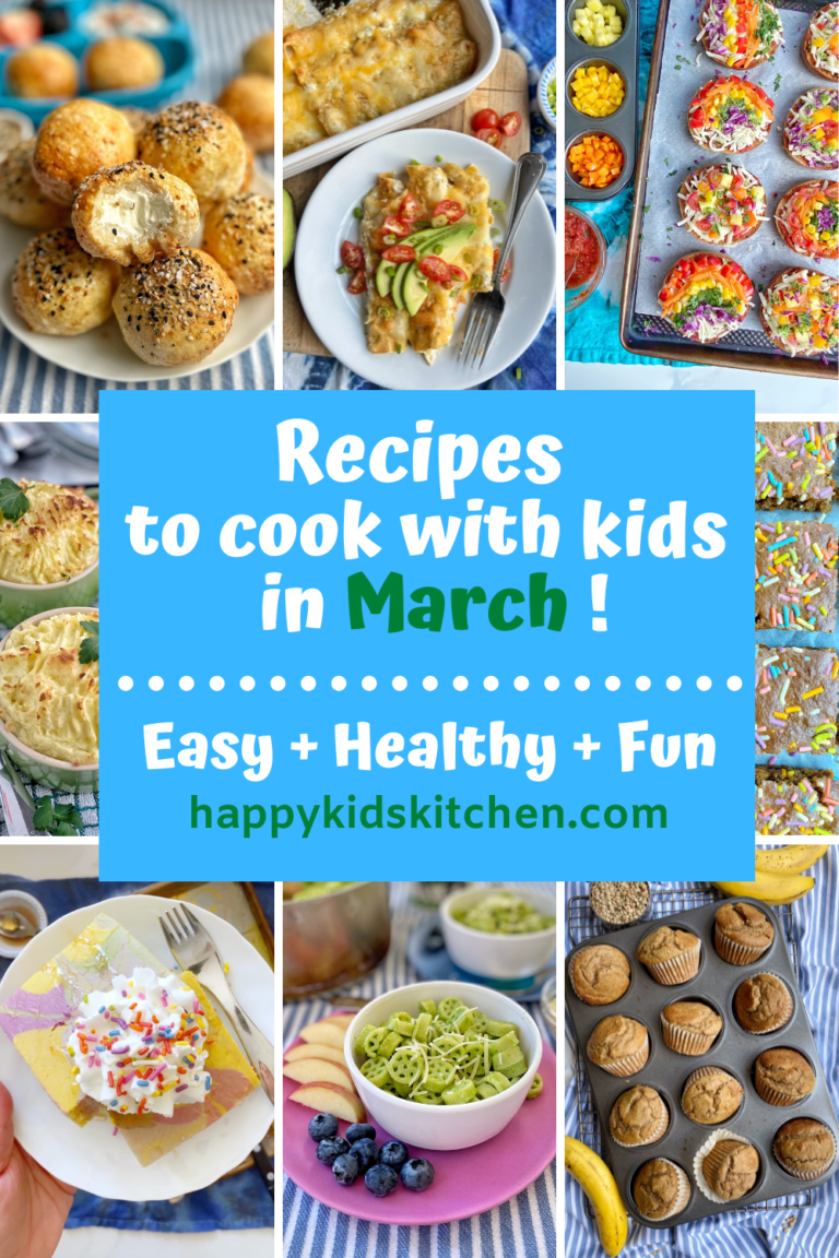 Recipes to Cook with Kids in March - Happy Kids Kitchen by Heather Wish ...