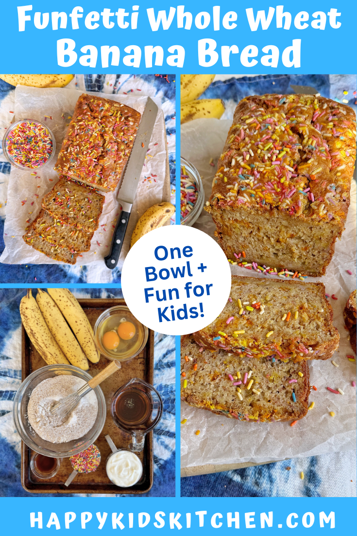 "Funfetti" Whole Wheat Banana Bread - Happy Kids Kitchen by Heather ...